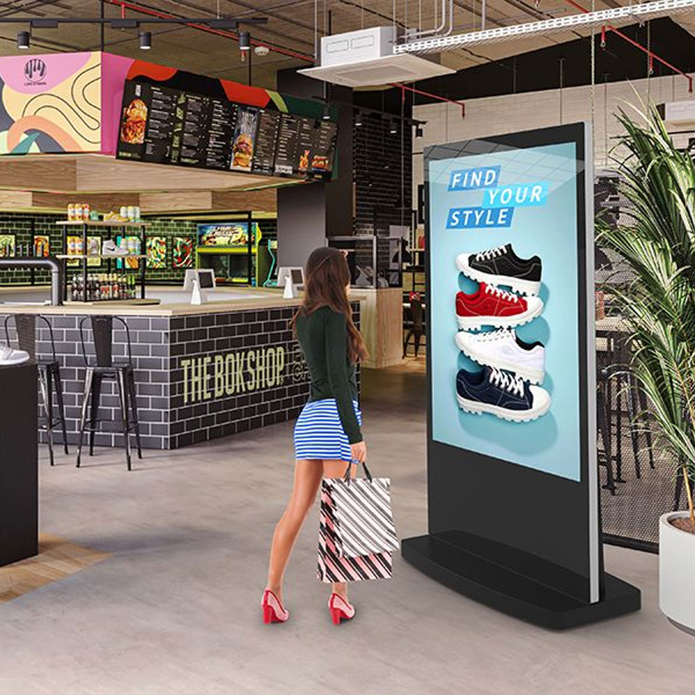 65" Giant Slimline Freestanding 4K Digital Screen Poster | Digital Signbox